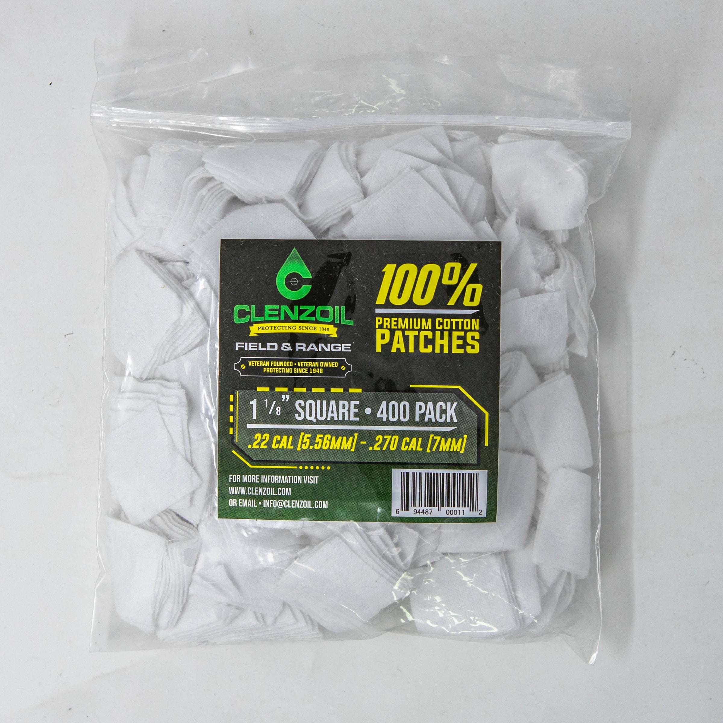 Premium Cotton Gun Cleaning Patches