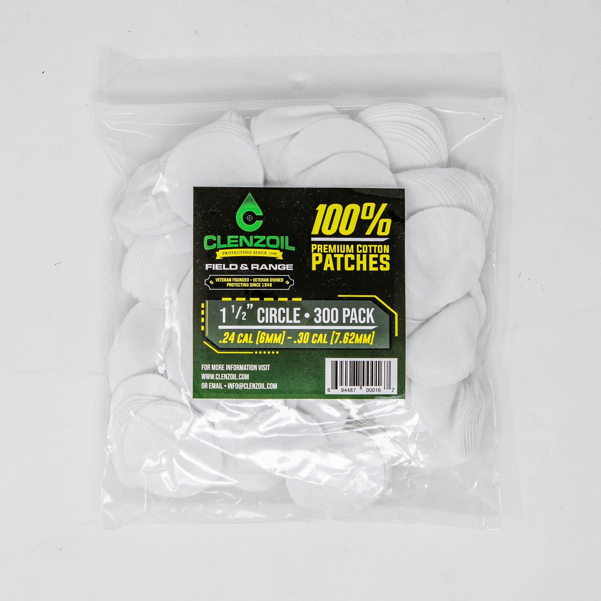 Premium Cotton Gun Cleaning Patches – Clenzoil